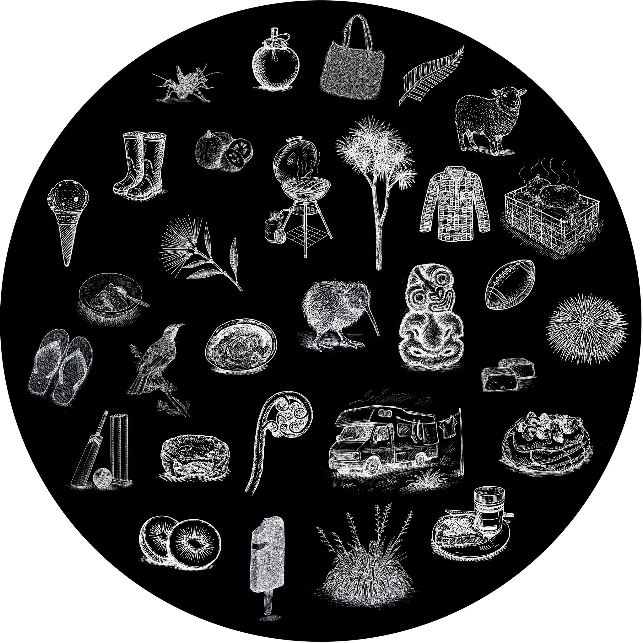 CIRQUE ACT TWO Pattern No KIWI PICK'N'MIX - DARK (63068) – Aspiring Walls