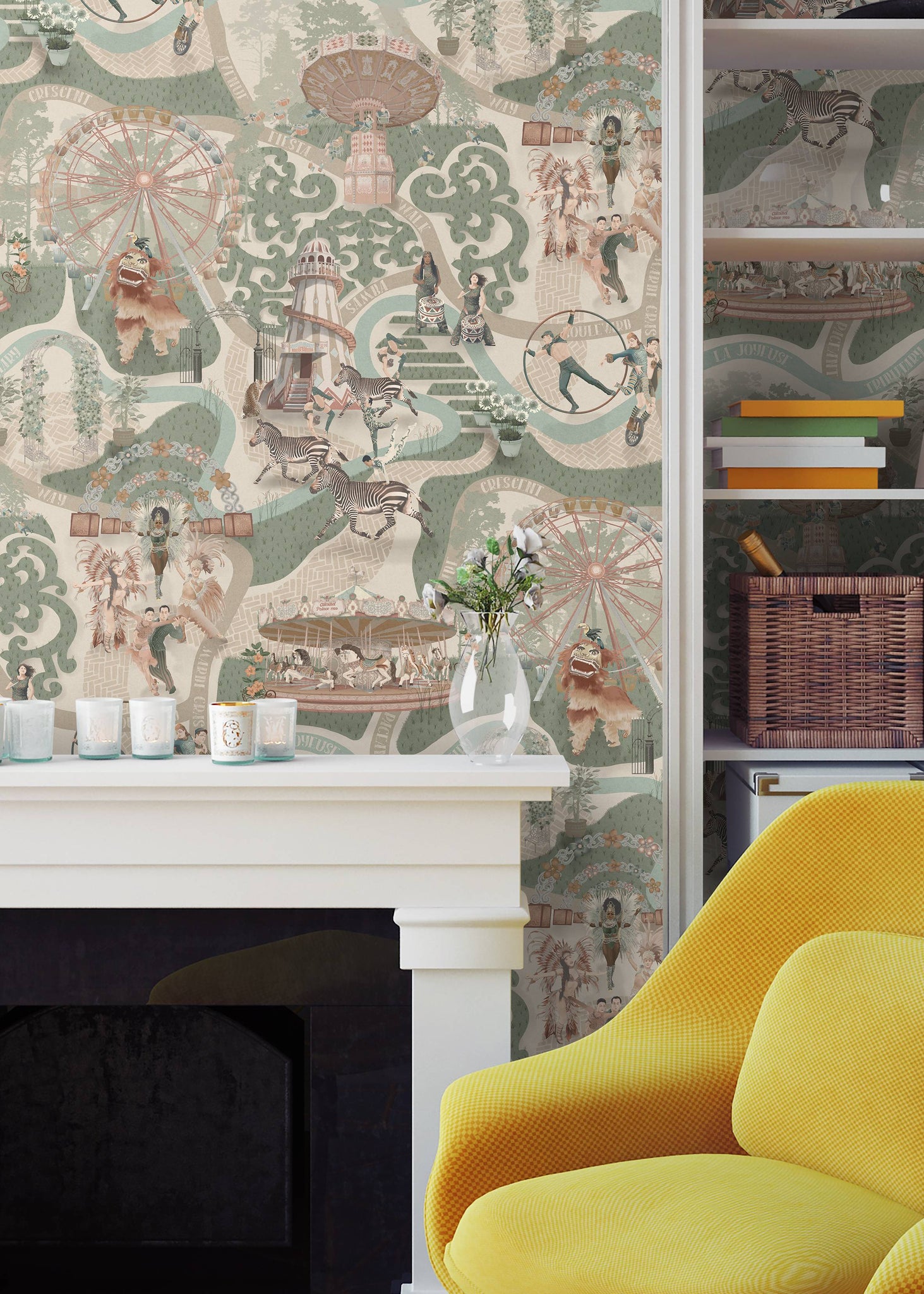 BRAND MCKENZIE Wallpaper Pattern No BMCF003/03A - Carnival Map ...