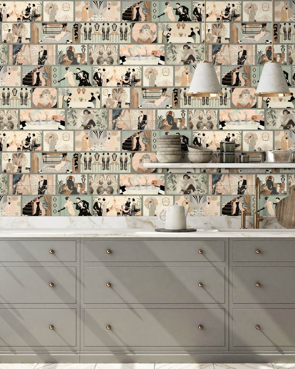 BRAND MCKENZIE Wallpaper Pattern No BMHD002/01B - Charleston Tower ...