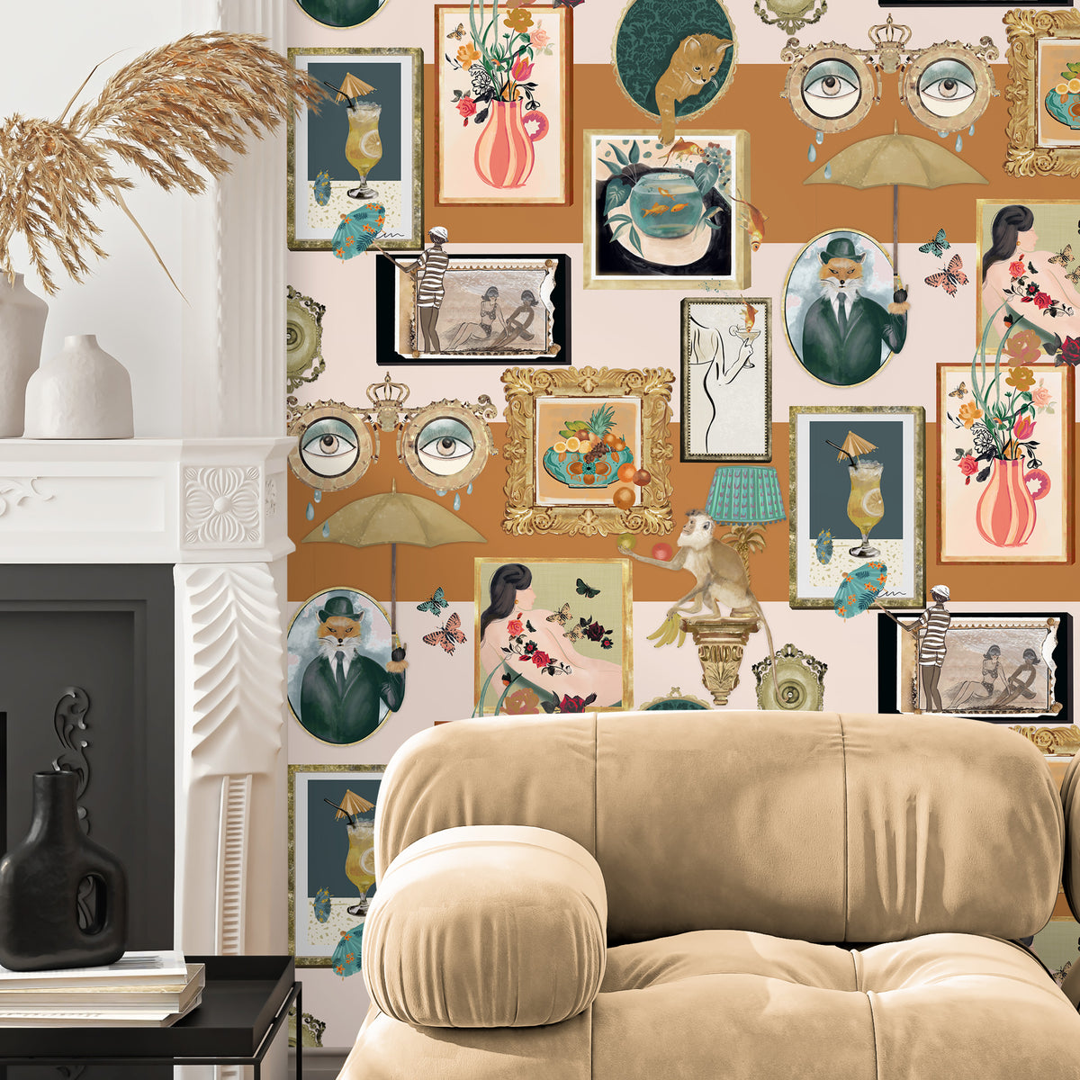 BRAND MCKENZIE Wallpaper Pattern No BMWL005/03B - Connecting Frames ...