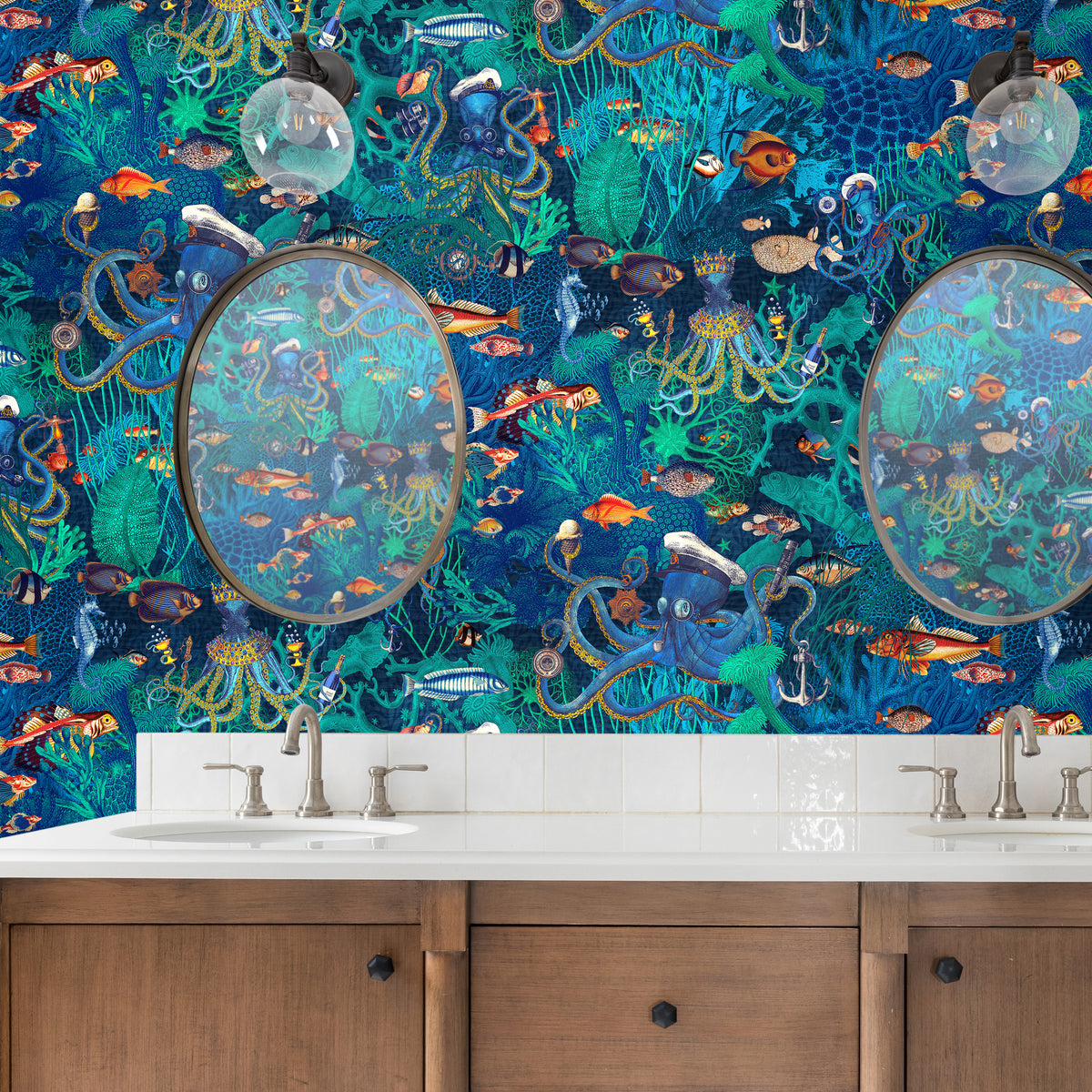 BRAND MCKENZIE Wallpaper Pattern No BMWL005/06F - Octopus – Aspiring Walls